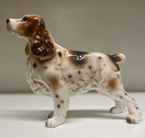 Vintage Lefton Ceramic Dog Figurine Springer Spaniel Japan Porcelain | eBay