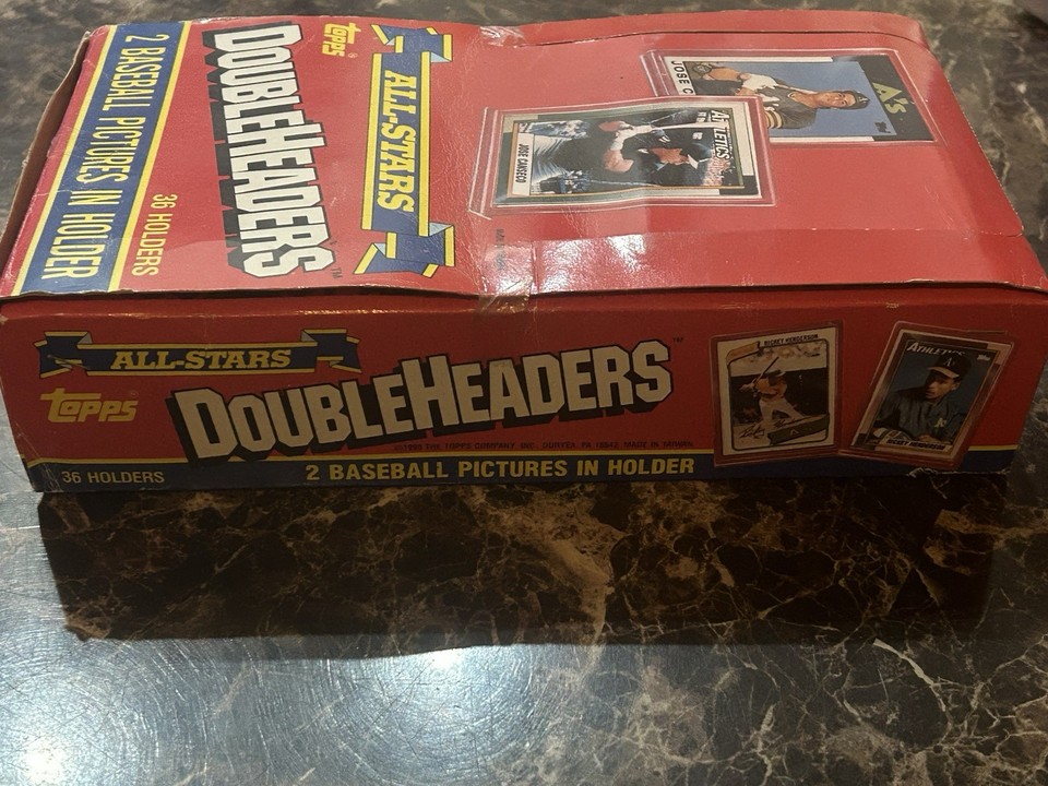 1990 Topps Baseball All Stars Double Headers Box of 36 Unopened Packs # ...