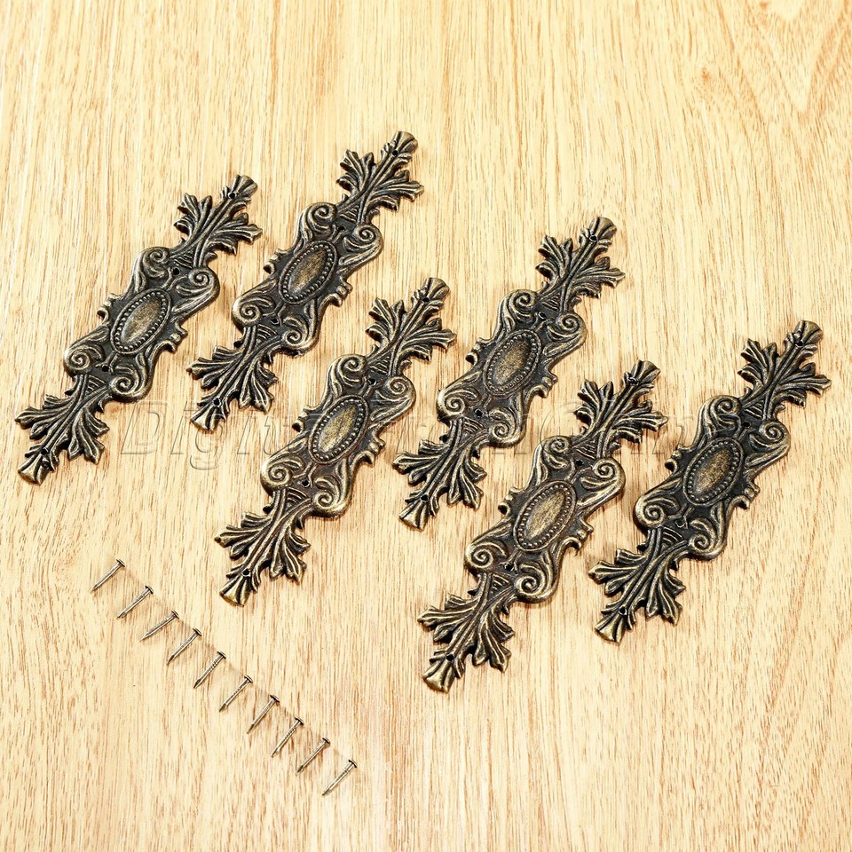 2/6/10pcs Retro Metal Jewelry Box Wooden Case Chest Corner Bracket ...