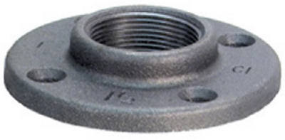 15 PAK ASC Anvil 1inBlack Floor Flange. It is made of malleable iron ...
