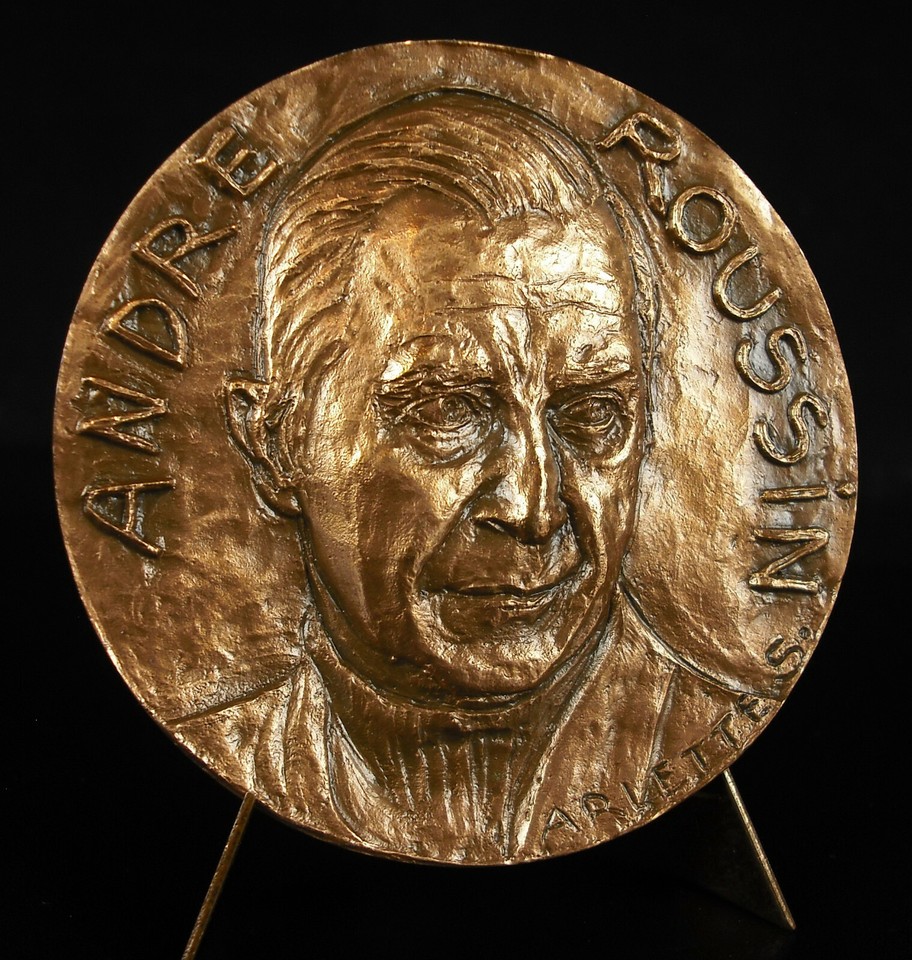 Medal André Roussin Writer Ostrich Eggs French Academy | eBay