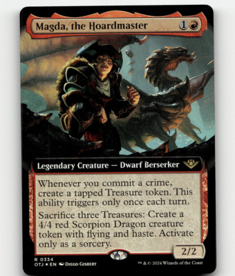 FOIL - MTG Magda, the Hoardmaster (Extended Art) - Outlaws of Thunder ...