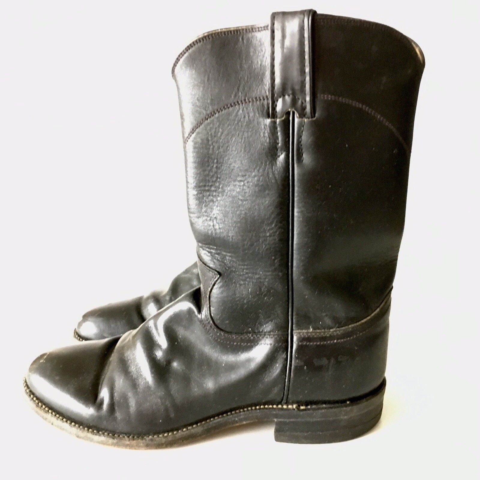 Justin Ropers Men's Leather Cowboy Boots Style 3133 B… - Gem