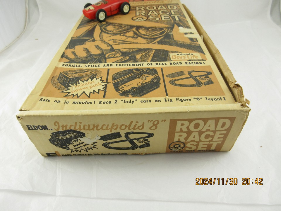 Vintage 1962 Eldon Indianapolis Road Race Set Slot Car | eBay