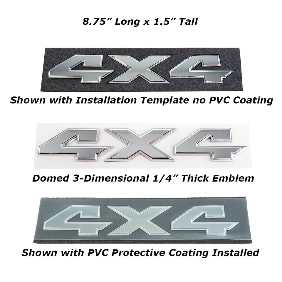 Fits 2015-20 DODGE RAM 1500 3-D CHROME 4X4 EMBLEM NAMEPLATE BADGE for ...