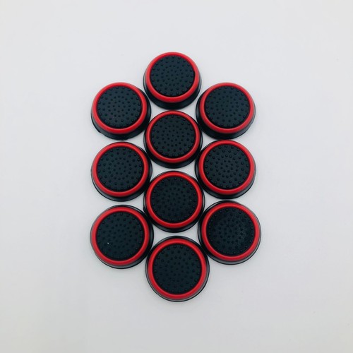 10pcs Red Analog Stick Controller Thumb Cover Thumbstick Xbox One PS4 5 ...