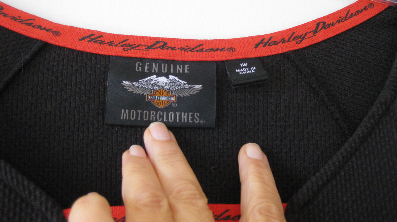 Genuine Harley-Davidson Motorclothes Long Sleeve Text… - Gem