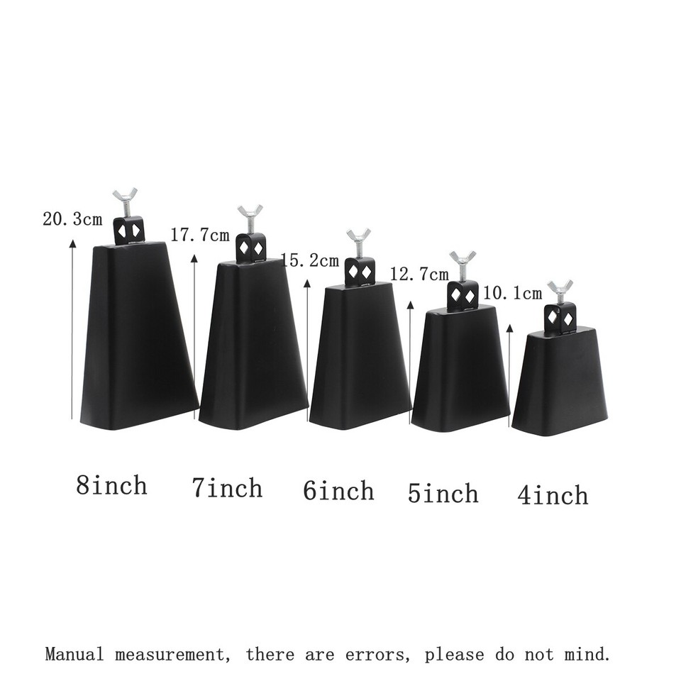 Cow Bell Noise Makers Musical Hand Percussion Cowbell for Drum Set with ...