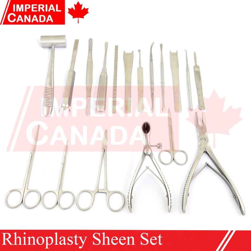 20 Pcs Rhinoplasty Sheen Set ENT Nasal Surgery Set ENT Septoplasty ...