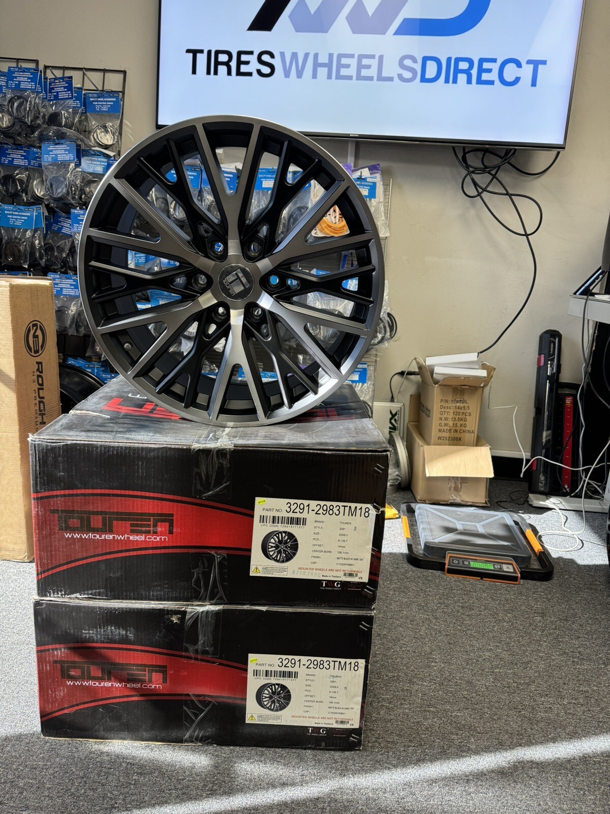 (Set of 4) Touren TR91 20x9 6x5.5" +18mm Black/Tint Wheels Rims 20 ...