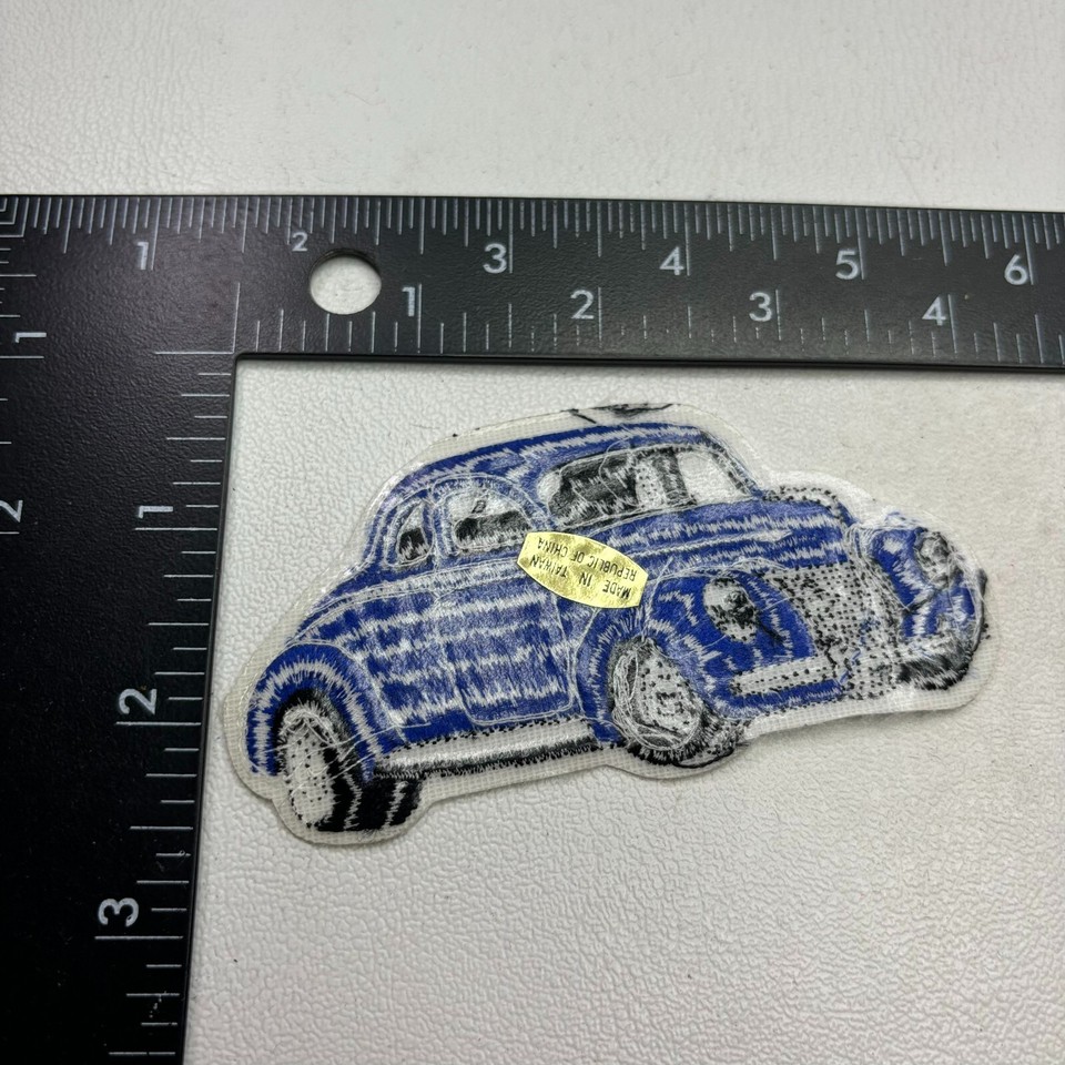 FANCY BLUE ANTIQUE CAR Patch (Car Auto) (Patch Is NOT Antique...Of Old ...
