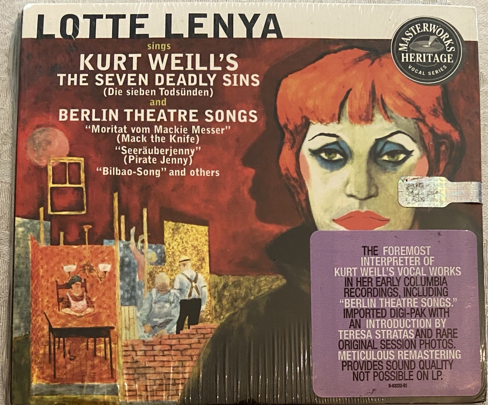 Lotte Lenya Sings Kurt Weill's The Seven Deadly Sins & Berlin Theater ...