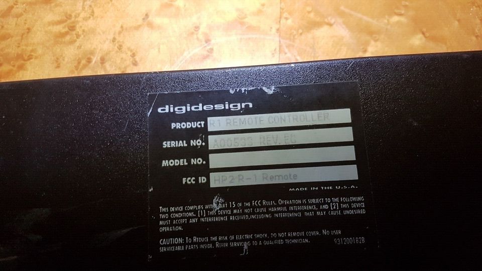 DIGIDESIGN RE 1 REMOTE CONTROLLER for SESSON 8 HARDWARE | eBay