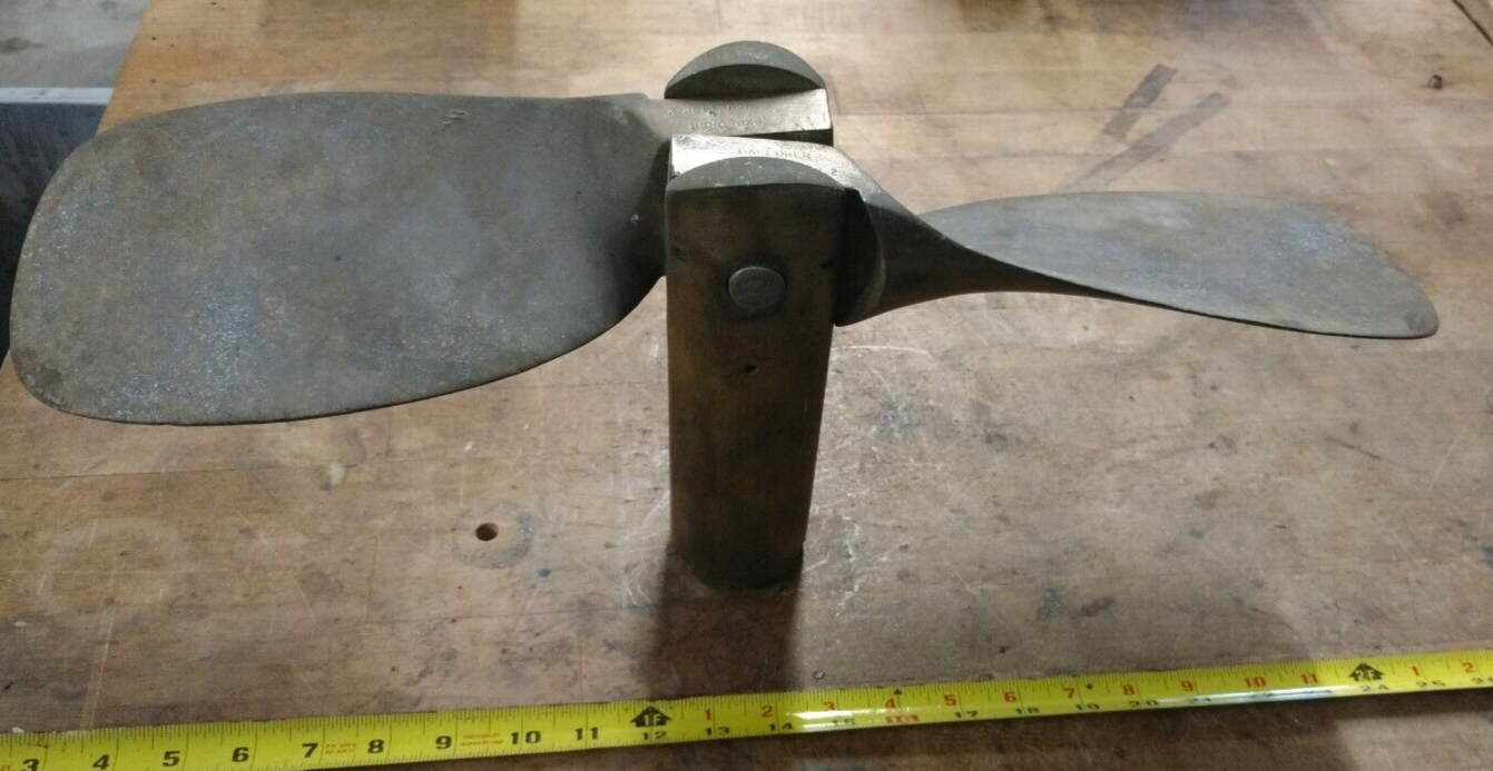 Martec Explorer Brass Folding Propeller Sailboat Prop LH 20 D X 15 P-2 ...