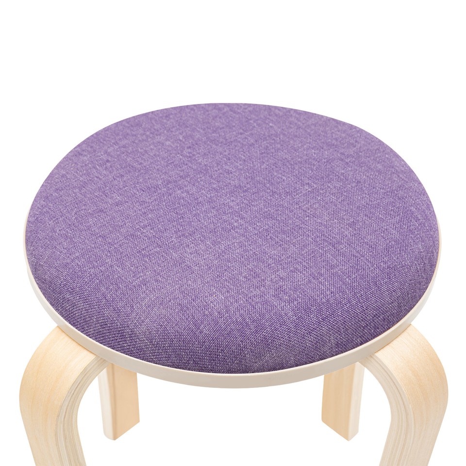 Stackable Stools, Stackable Round Stools, Set of 8 Stacking Wooden ...