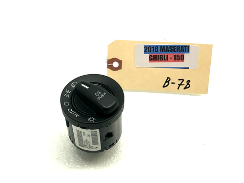 2014-2019 MASERATI GHIBLI S HEADLIGHT FOG LIGHT CONTROL SWITCH OEM. | eBay