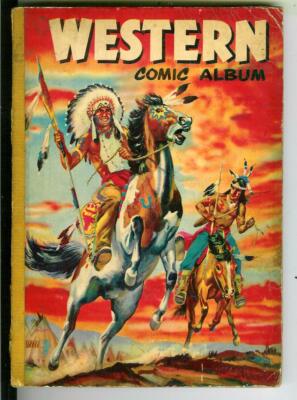 WESTERN COMIC ALBUM #4, rare British WDL 1950 comic annual Trade ...