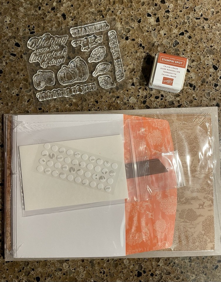 Stampin' UP! PAPER PUMPKIN FALL FOR TOILE SEPT 2025 FULL KIT W/STAMPS ...