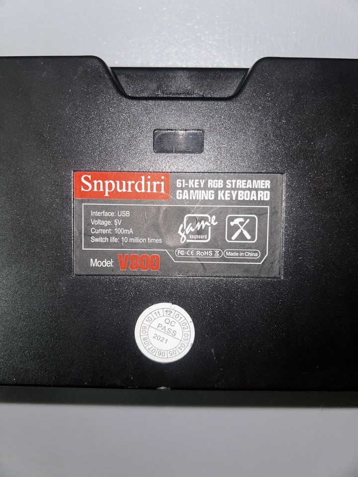 Snpurdiri 60% Wired Gaming Keyboard, RGB Backlit Mini Keyboard | eBay