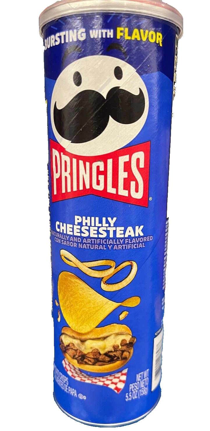 PRINGLES PHILLY CHEESESTEAK Crisps POTATO CHIPS 5.5 OZ (2 Pack) for ...