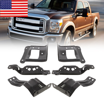 Front Bumper Mounting Brackets Kit For 2011-2016 Ford F-Series Super ...
