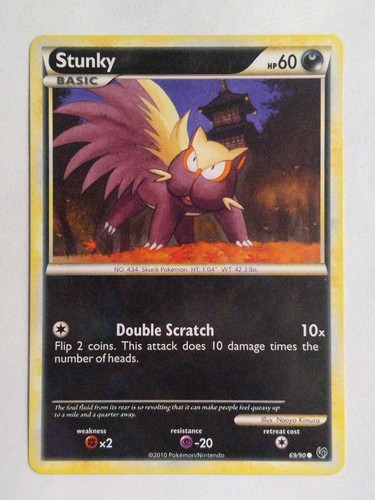 Pokémon TCG Stunky HS-Undaunted 69/90 Regular Common | eBay