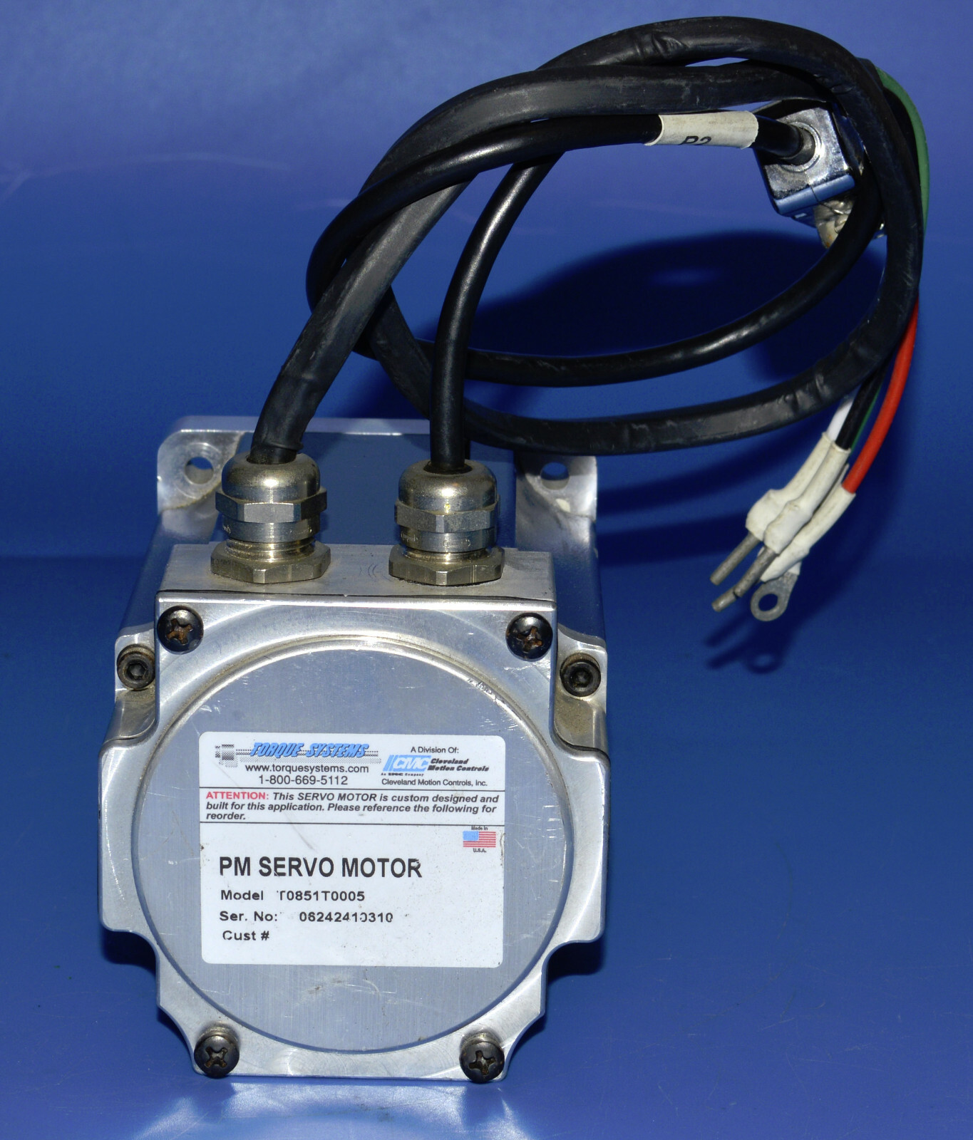 TORQUE SYSTEMS PM Breushless Servo Motor MDM-5000 Series, T0851T0005 | eBay