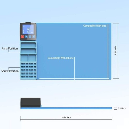 CPB Heating Pad mobile Phone LCD Screen Separator Plate Safe Remover ...