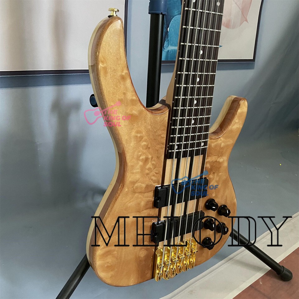 Ken Smith 6 Strings Electric Bass Quited Maple TopMaple Neck Gold ...