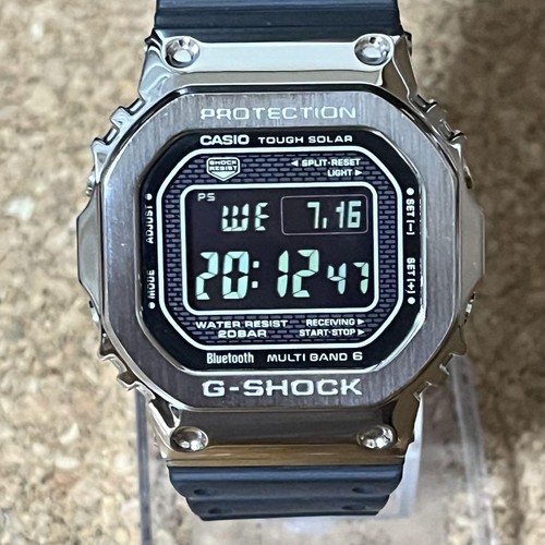 Casio G Shock GMW B5000 1JF Solar Radio Watch Metal Covered 20BAR Japan ...