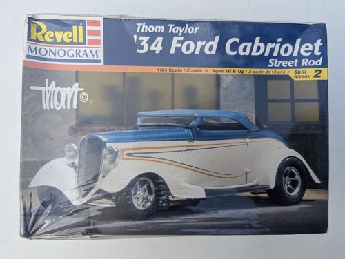 SEALED Revell Monogram 7647 Thom Taylor '34 Ford Cabriolet Street Rod 1 ...