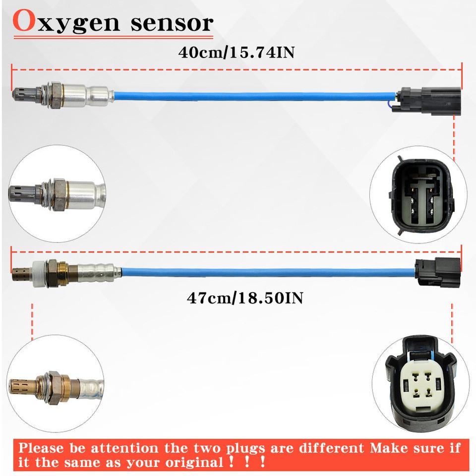 4X Upstream & Downstream O2 Oxygen Sensor for 2011-2014 Ford Mustang F ...