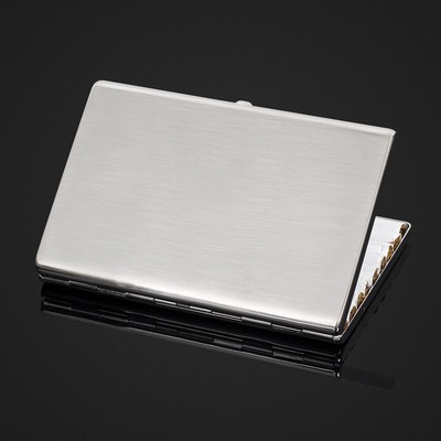 Stainless Metal Steel Ultra-thin Cigarette Case for 100's Cigarettes ...