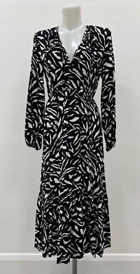 Ladies New Ex TU Animal Print Midi Dress Size 8 10 12 14 16 18 20 22 ...