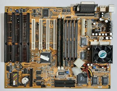 FIC PA-2010+ ISA AT/ATX retro Sockel 7 Mainboard + Pentium MMX 233MHz ...