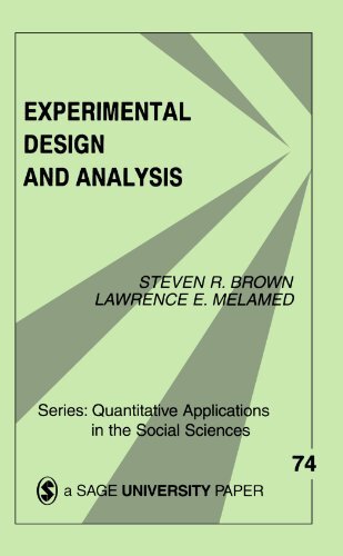 EXPERIMENTAL DESIGN AND ANALYSIS (QUANTITATIVE By Steven R. Brown ...