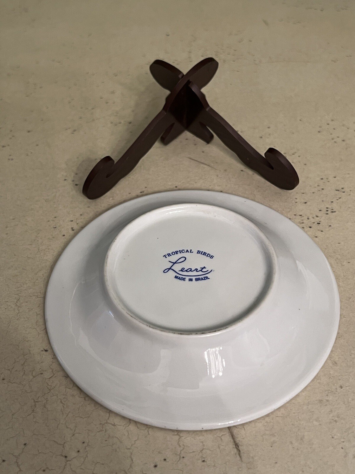 Vintage Tropical Birds Ashtray by Leart of Brazil with Vintage Stand ...