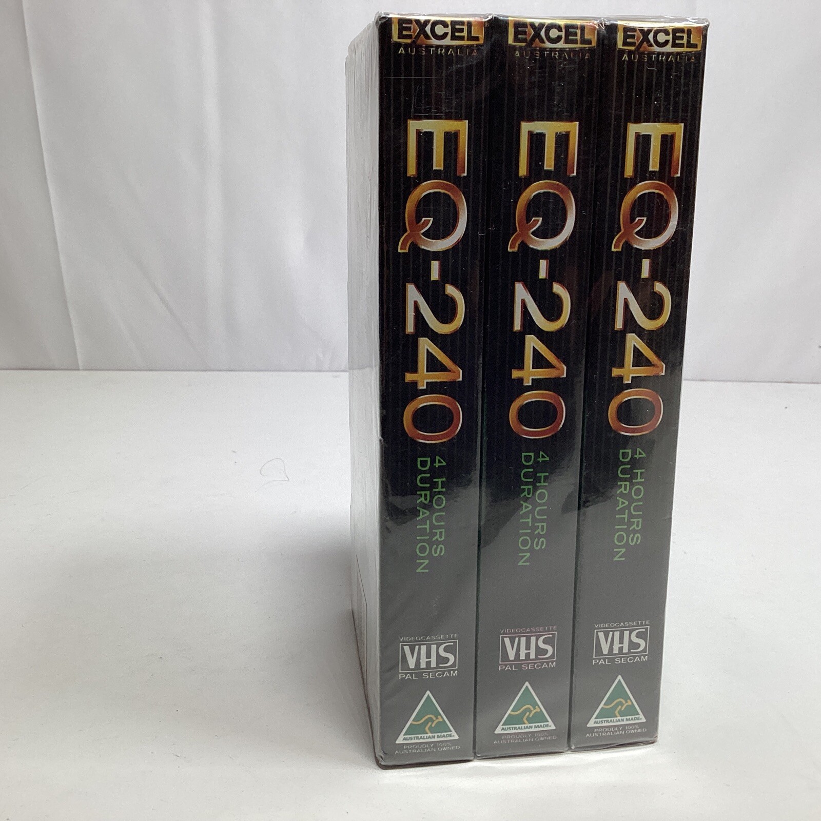 Excel Australia EQ-240 VHS 3 pack Sealed new | eBay Australia