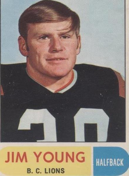 1968 O-Pee-Chee CFL - Jim Young #120 (RC) for sale online | eBay
