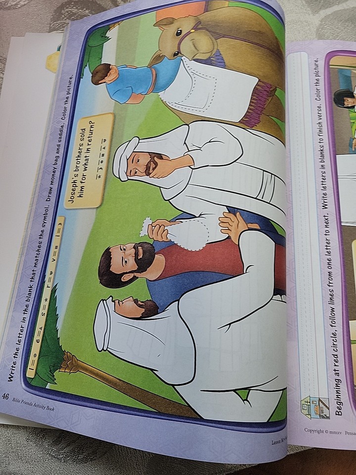 Abeka 1st Grade Student Bible Friends Activity Book Seatwork 2nd ...