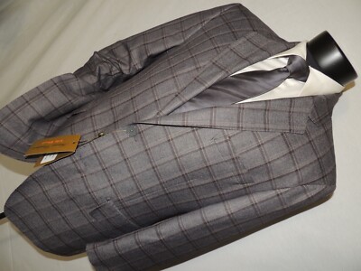 NWT Antonio Cardini wool poly & silk Men's jacket coat 40 Extra short ...