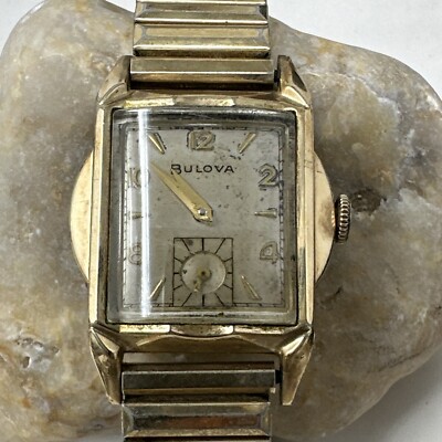 Vintage Men’s Bulova Hand Wind Mechanic Watch Gold filled | eBay