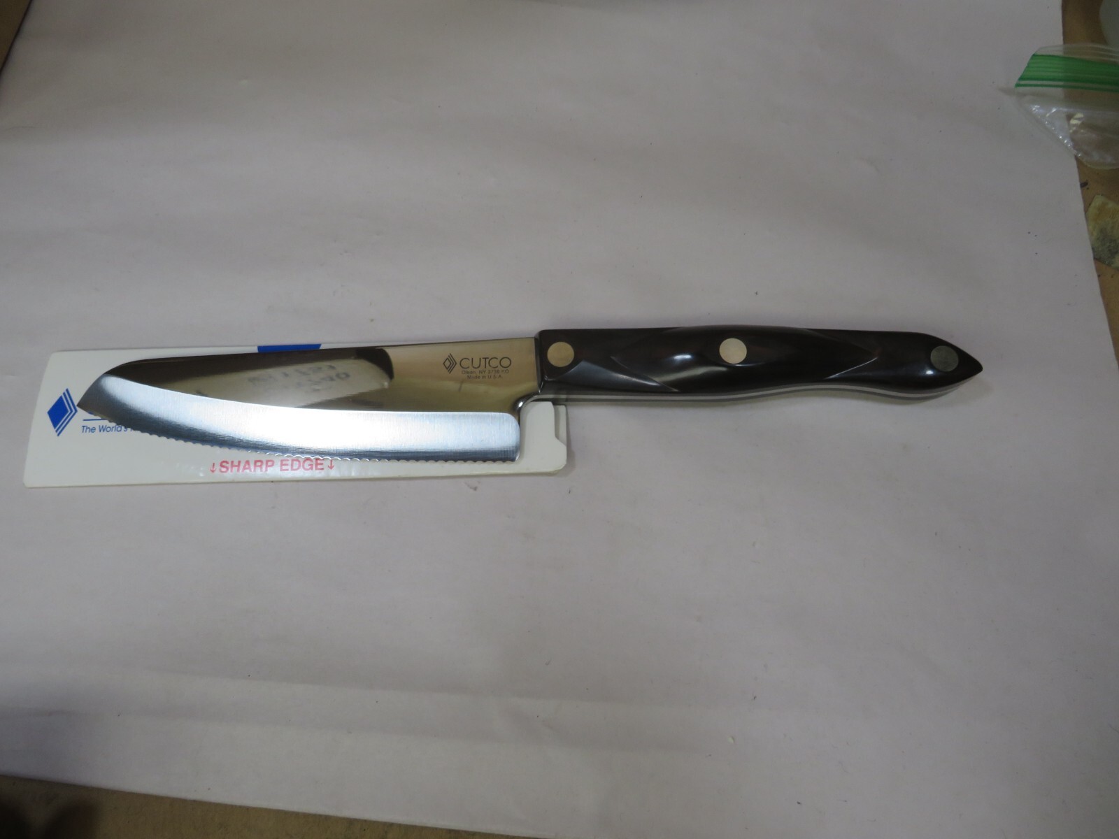CUTCO 3738 Hardy Slicer Knife 6 1/4" Classic Dark Brown Handle | eBay