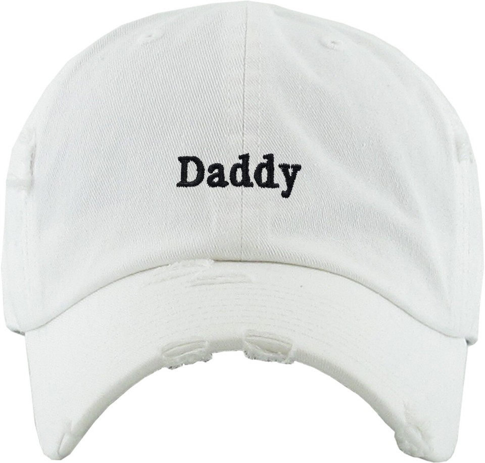 Daddy Embroidery Dad Hat Cotton Adjustable Baseball Cap Unconstructed ...