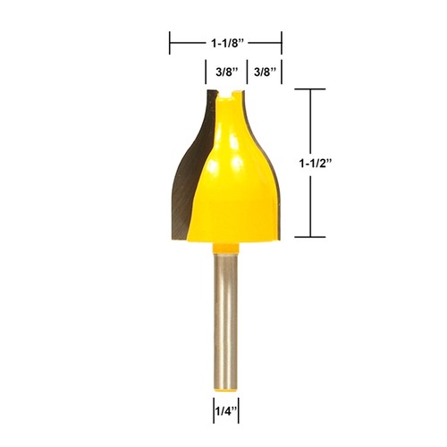 1PC Raised Panel Vertical Router Bit - Medium Ogee - 1/4" Shank | eBay