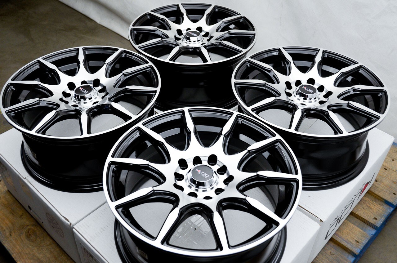 15" Black Wheels Rims 5 Lugs Toyota Prius Corolla Camry VW Jetta Honda ...