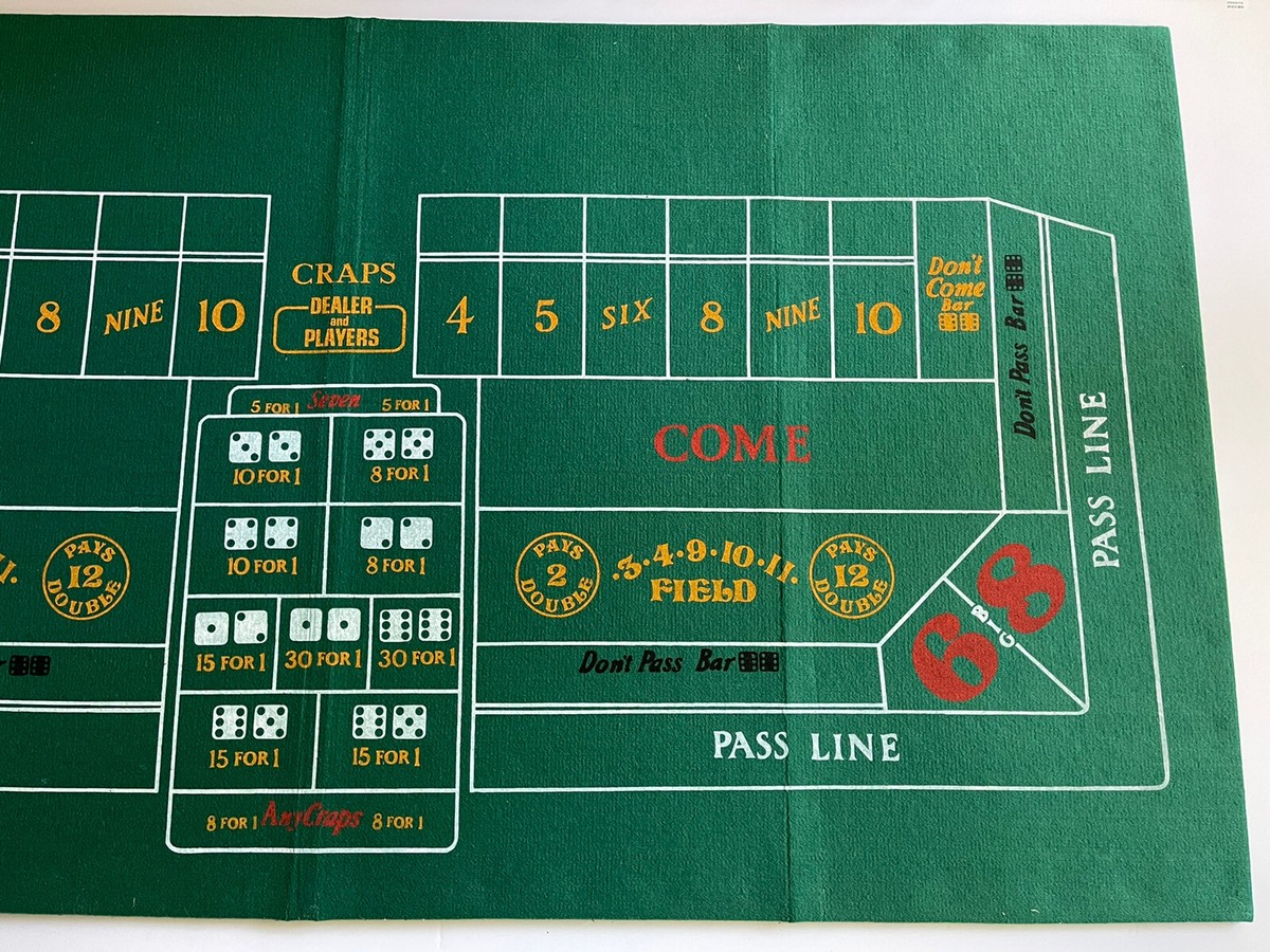 Craps Table Layout Printable