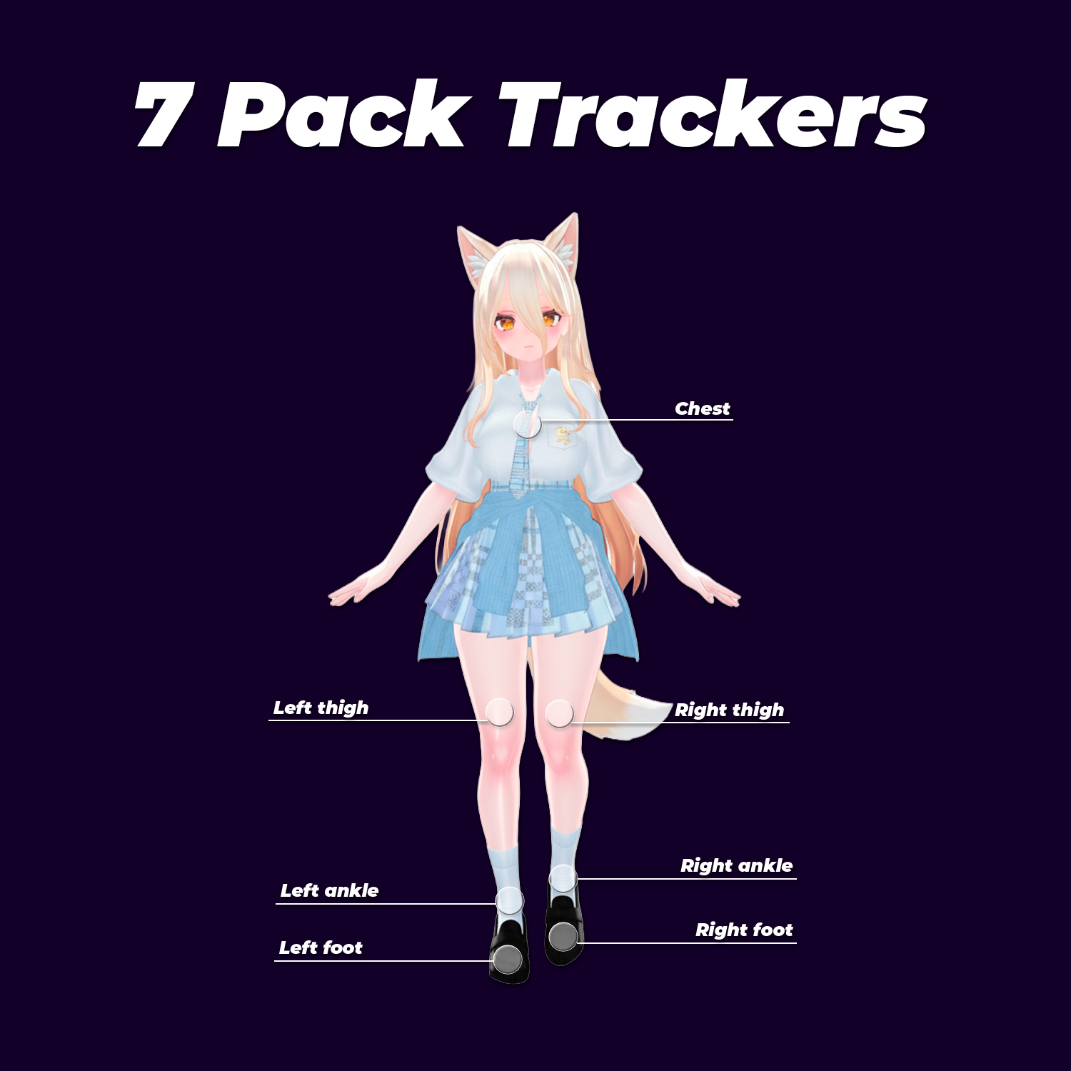 SlimeVR Compatible Full Body Tracking FBT VRCHAT VR 7 Trackers ICM45686 ...