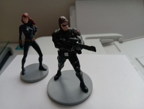 Marvel Avengers Winter Soldier & Black Widow Cake Topper Figure ...