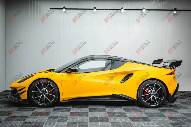 Fits Lotus Emira 23+ Dry Twill Carbon Front Rear Lip Spoiler Wing Hood ...